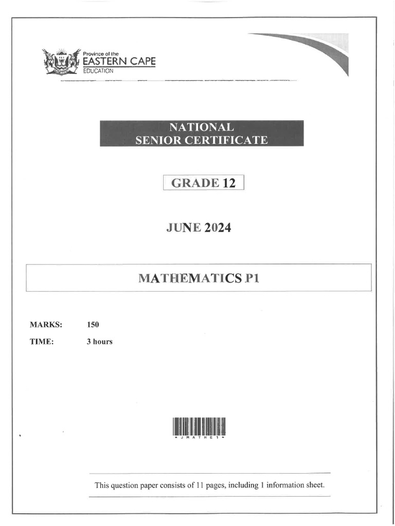 Mathematics P1 | PDF