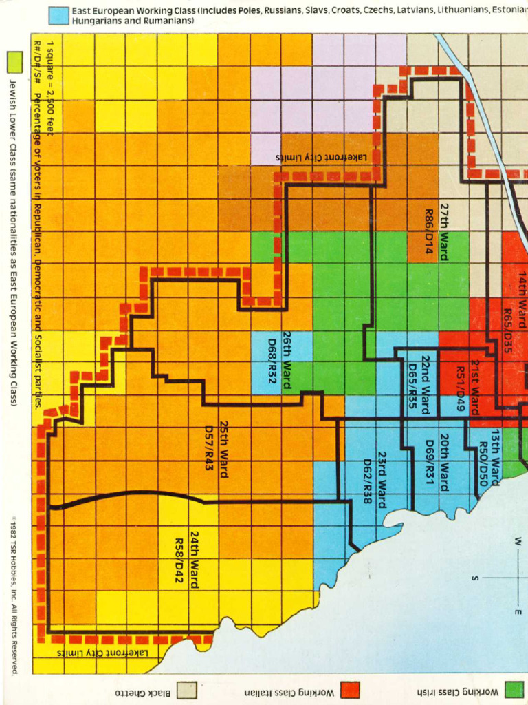 GangBusters [TSR] - MAP - Lakefront Ward Map | PDF