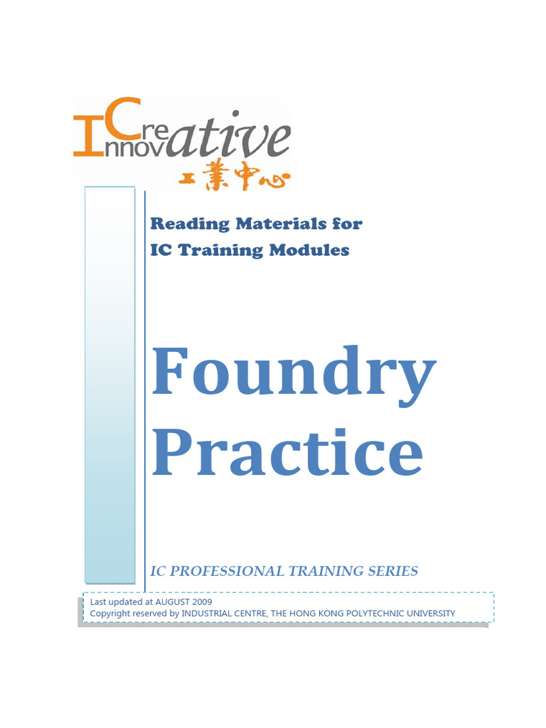 IC Workshop Materials 09 - Foundry Practice | PDF | Foundry | Alloy