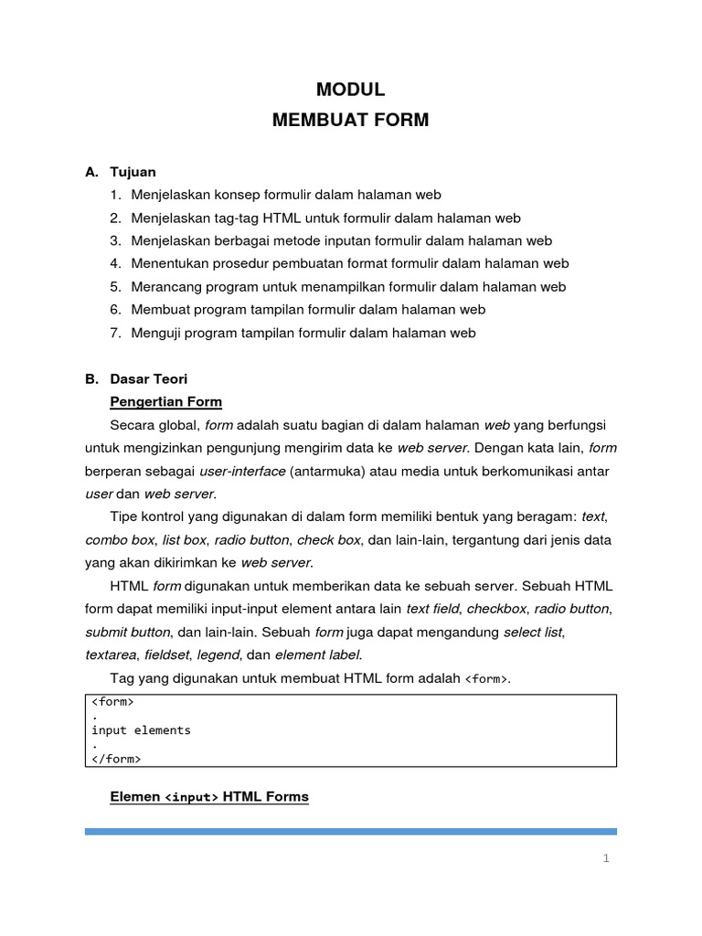 Modul 05 - Membuat Form | PDF