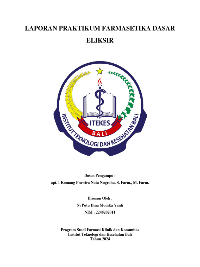 Resep Eliksir untuk Anak 5 Tahun | PDF