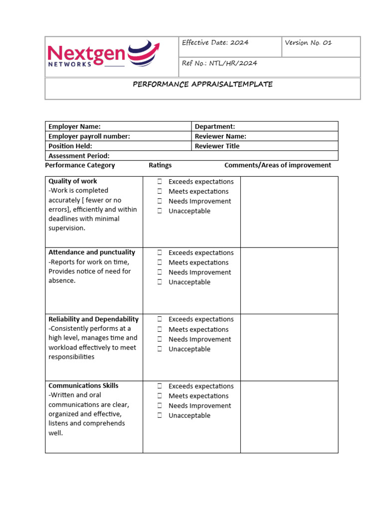 Performamnce Review | PDF | Performance Appraisal | Cognition