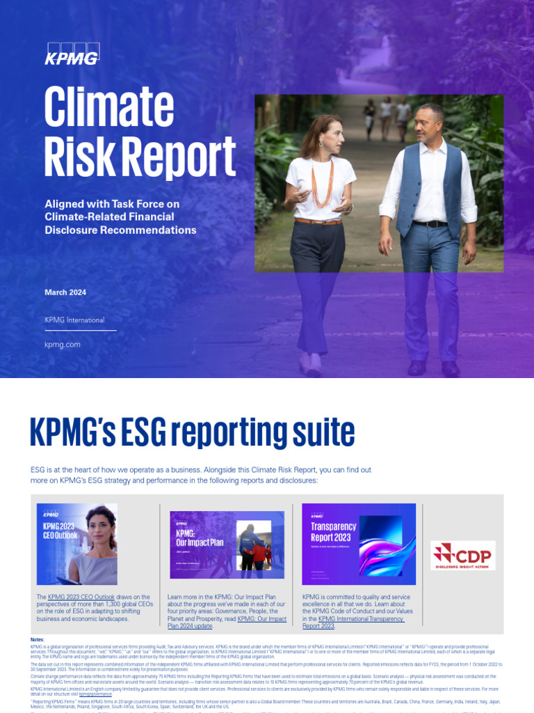 2024 Climate Risk Report | PDF | Climate Resilience | Climate Change ...