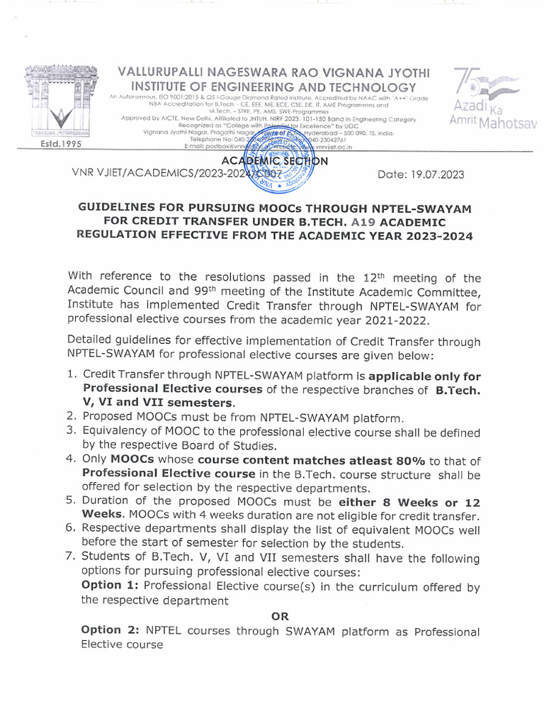 A19 Guidelines For Implementation of Moocs Through Nptel | PDF