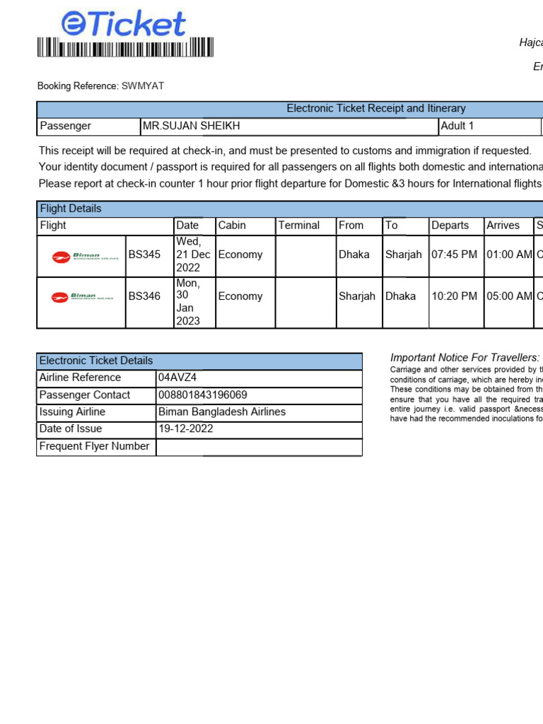 Swmyat: Booking Reference | PDF | Transport | Civil Aviation