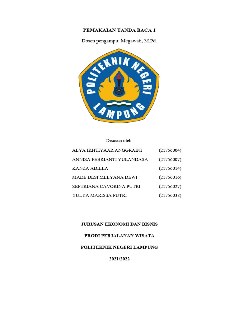 Pemakaian Tanda Baca | PDF | Karier & Perkembangan