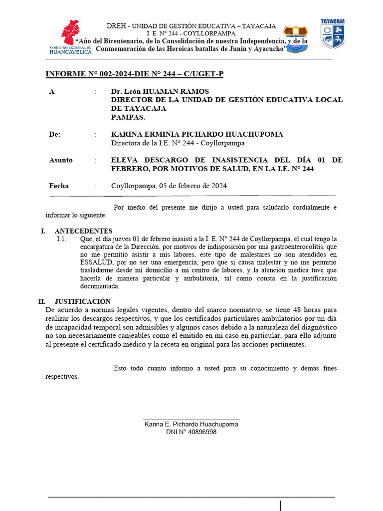 Informe #000 - Modelo de Informe Inventario | PDF