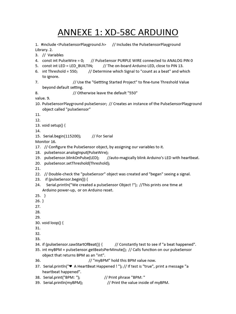 Annexe 1: XD-58C Arduino | PDF | Teaching Methods & Materials | Computers