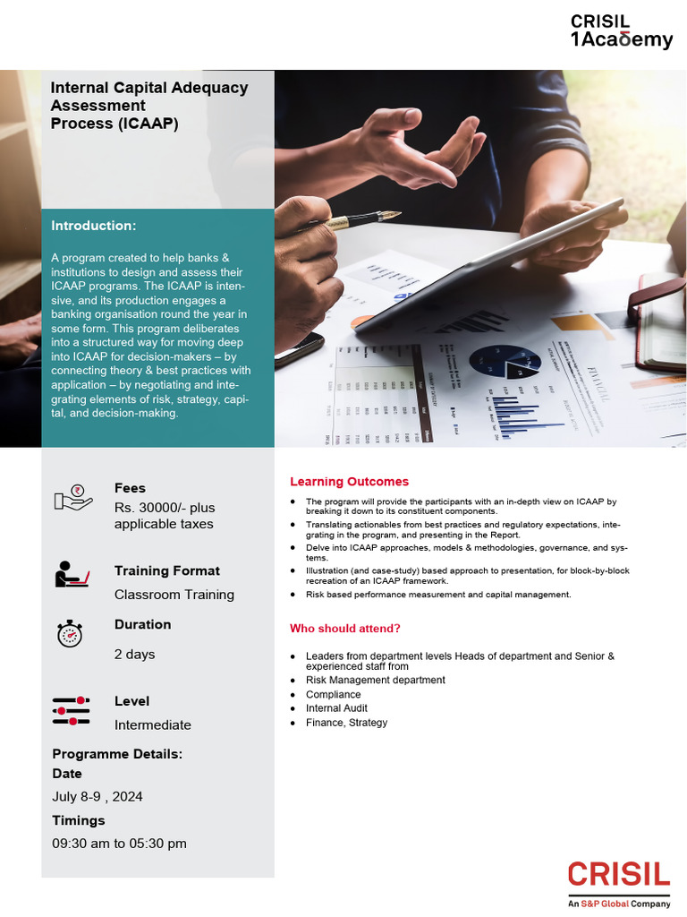ICAAP Training Program Overview | PDF | Risk | Risk Management