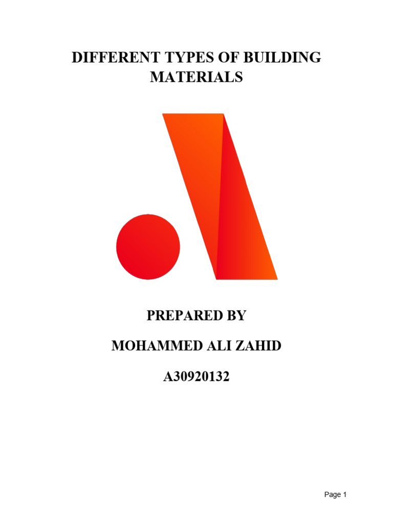 Different Types of Building Materials | PDF | Lime (Material) | Rock ...