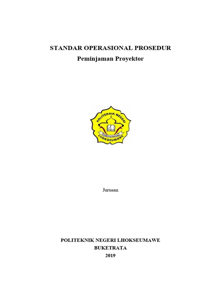 SOP-Peminjaman Proyektor | PDF