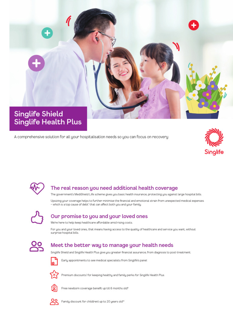 Singlife Shield & Health Plus Overview | PDF | Hospital | Patient