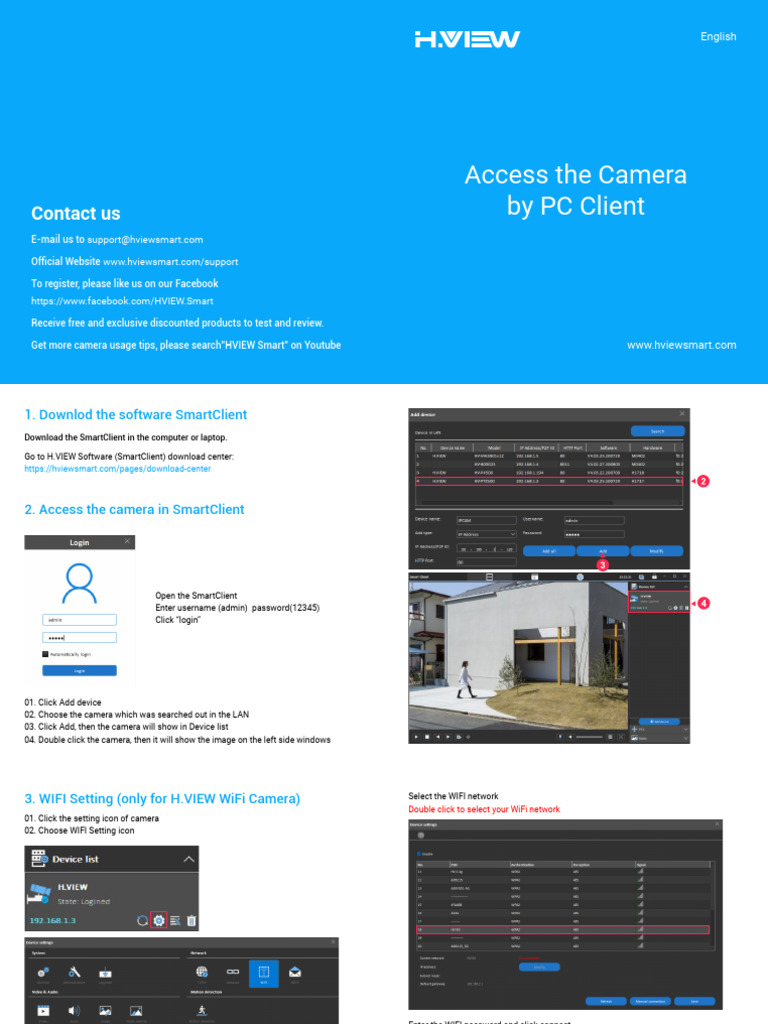 Access the Camera by PC Client | Download Free PDF | File Transfer ...