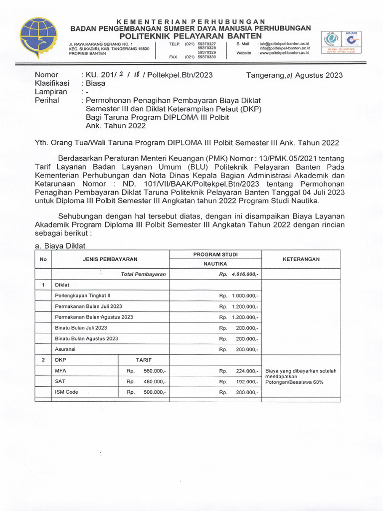 Revisi Semester III D III Polbit Ank 2022 | PDF