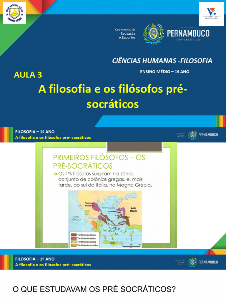 Aula 3 Os Filósofos Pré - Socráticos | PDF | Filosofia Grega Antiga ...