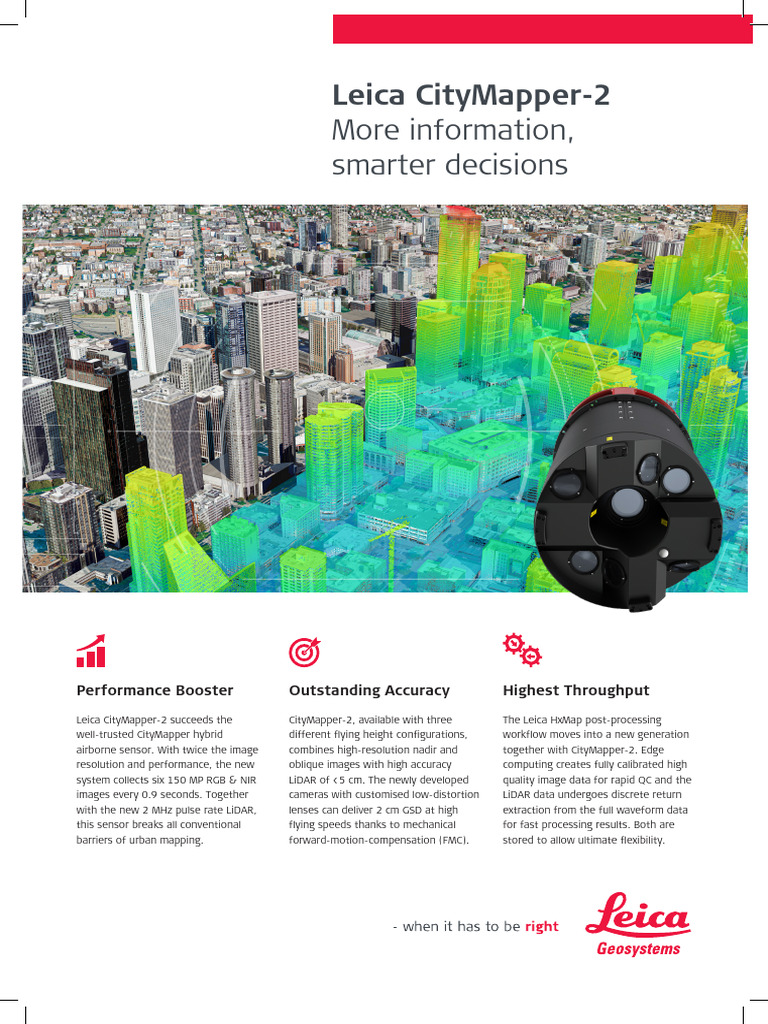 Leica CityMapper-2: Advanced Urban Mapping | PDF | Recording | Imaging