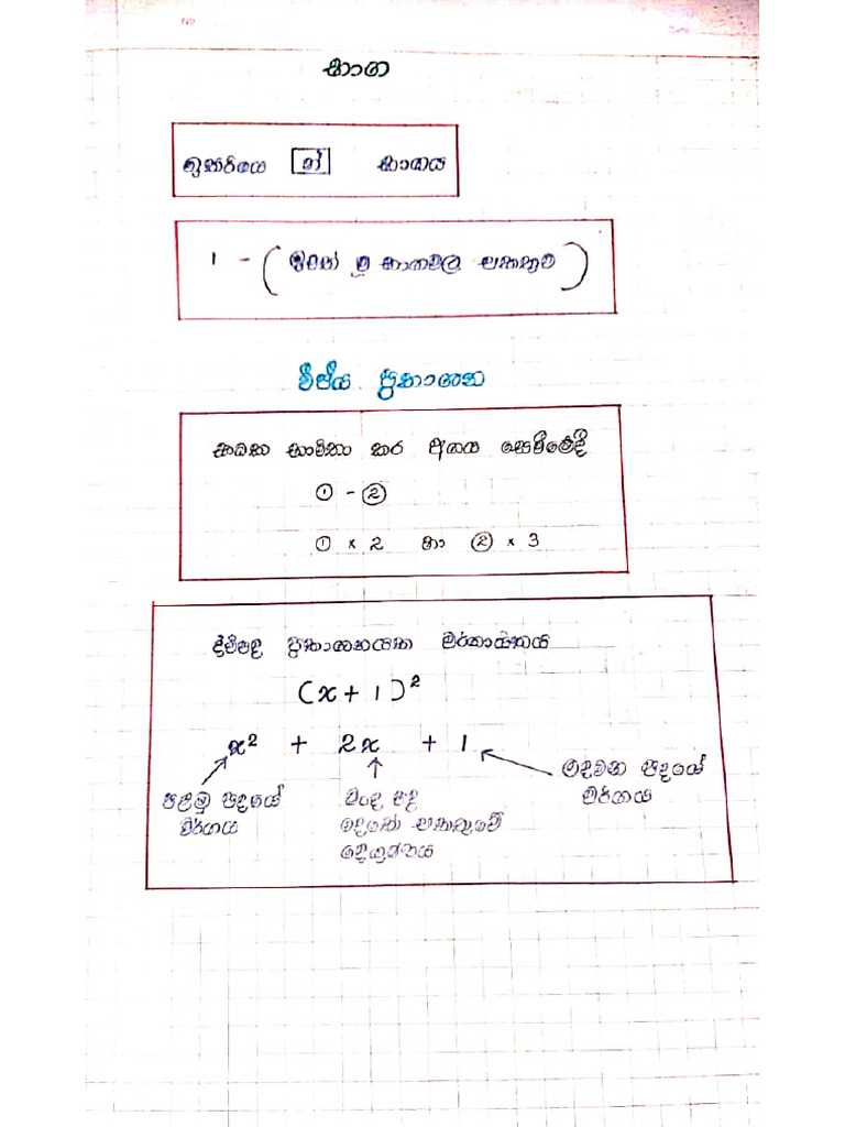 OL Maths Full Short Note | PDF