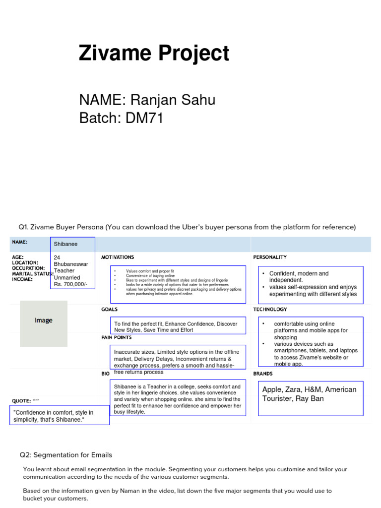 DM MICA ZIVAME Ranjan Sahu | PDF | Service Industries | Cyberspace