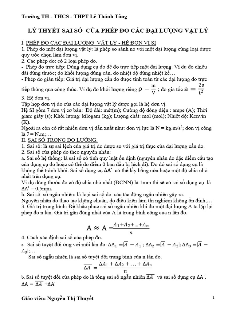 Li Thuyet Sai Sopdf | PDF