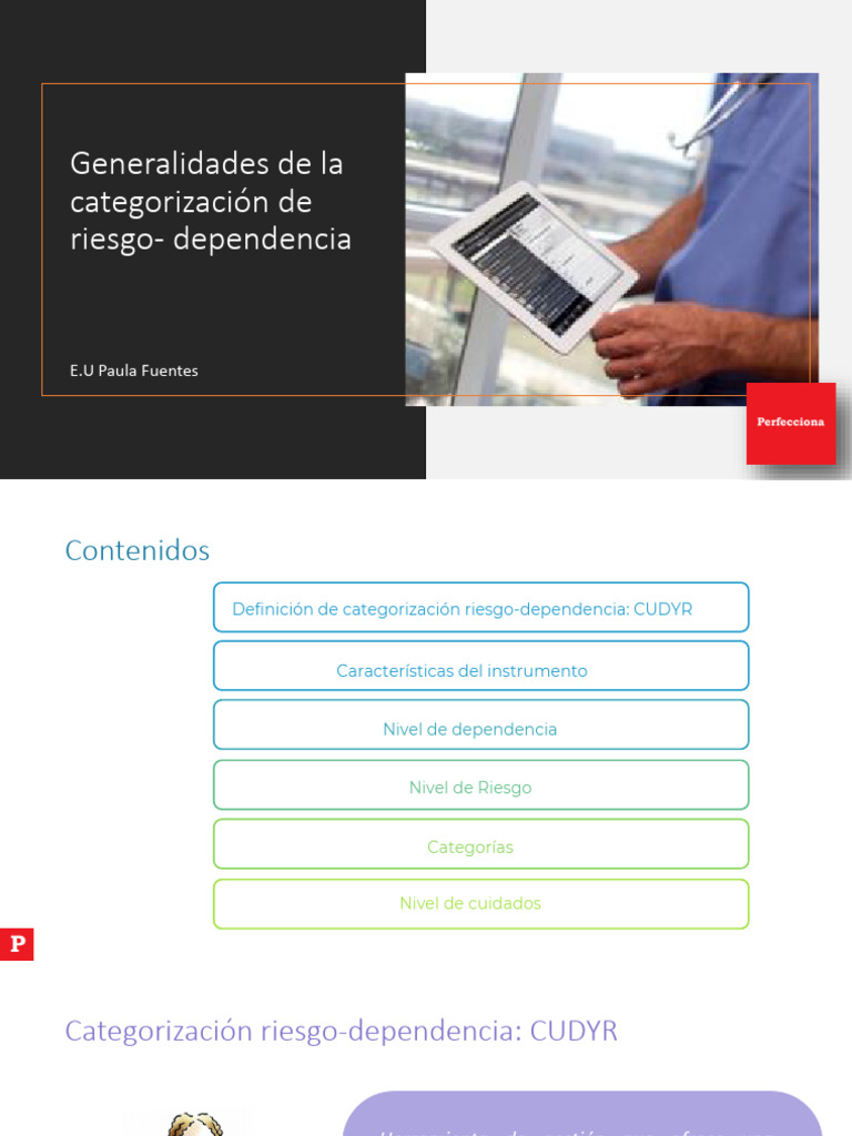 Categorización CUDYR en Riesgo y Dependencia | PDF | Enfermería | Hospital