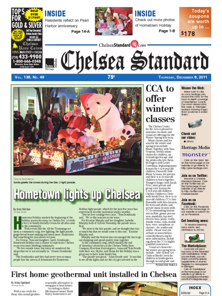 Chelsea Standard Front Page Dec. 8 | PDF | Leisure | Nature
