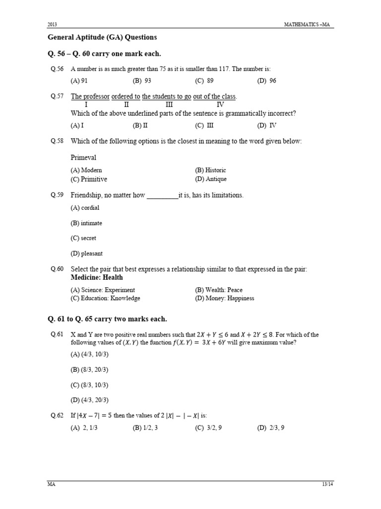 Aptitude Gate 10 | PDF | Economies
