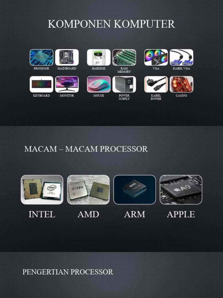 Komponen Komputer 10 Unais | PDF | Komputer