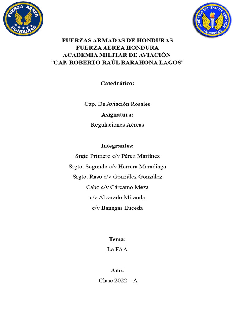 Regulaciones de la FAA en Aviación Civil | PDF | Control de tráfico ...