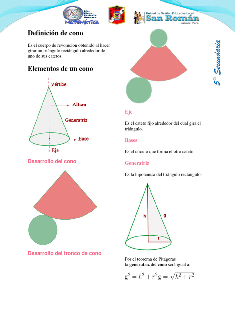 Definición de Cono | PDF | Hogar, jardinería y bricolaje