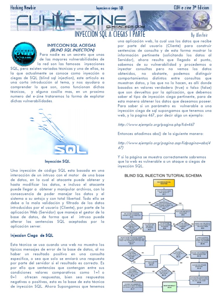 Inyeccion SQL A Ciegas | PDF | SQL | Bases de datos