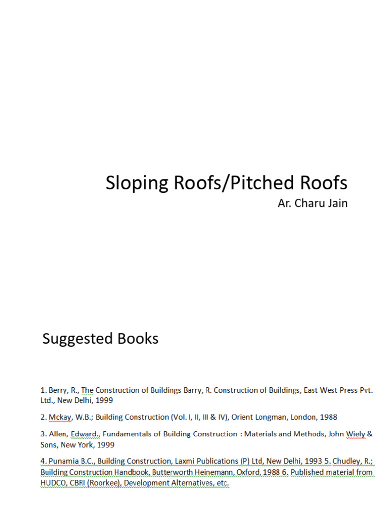 Sloping Roof Introduction | PDF | Roof | Structural Engineering