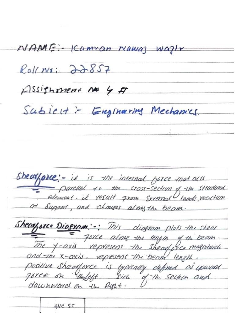 Assignment No 4 Engineering Mechanics DOC-20240629-WA0041. | PDF