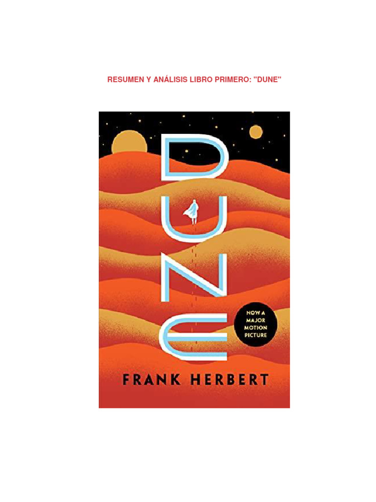Dune Resumen y Análisis Libro Primero | PDF | Duna (Novela) | Soft ...
