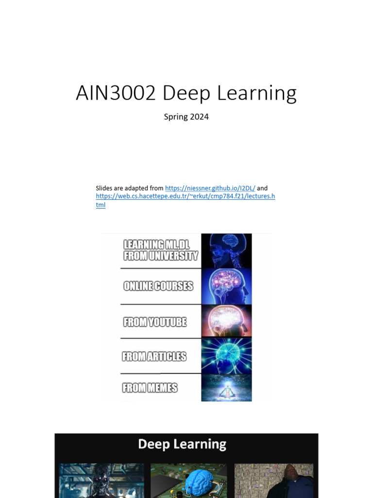 Lec 1 Intro | PDF | Deep Learning | Artificial Neural Network