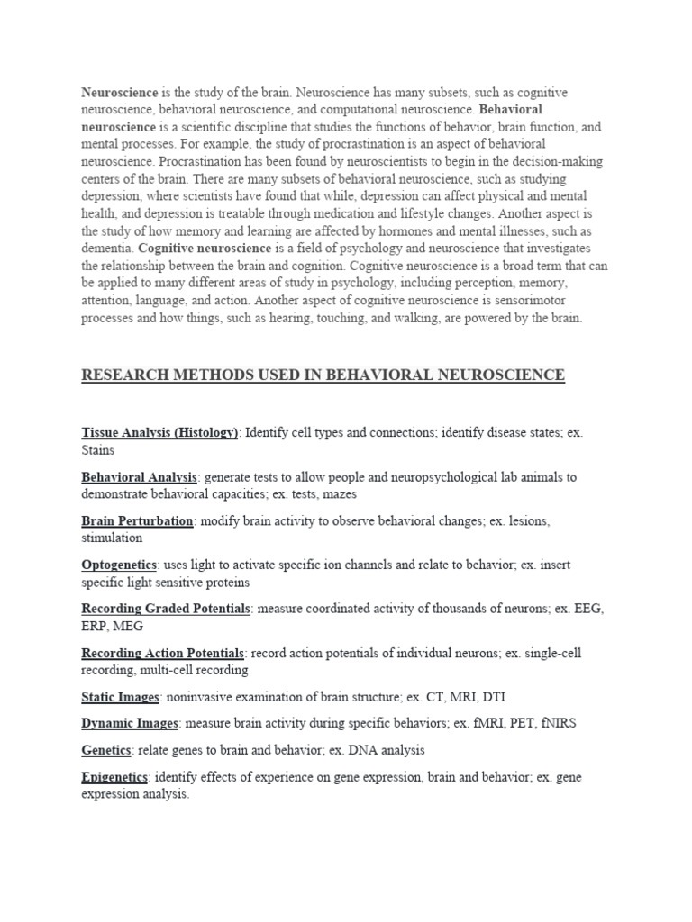 Neuroscience | Download Free PDF | Neuroscience | Central Nervous System