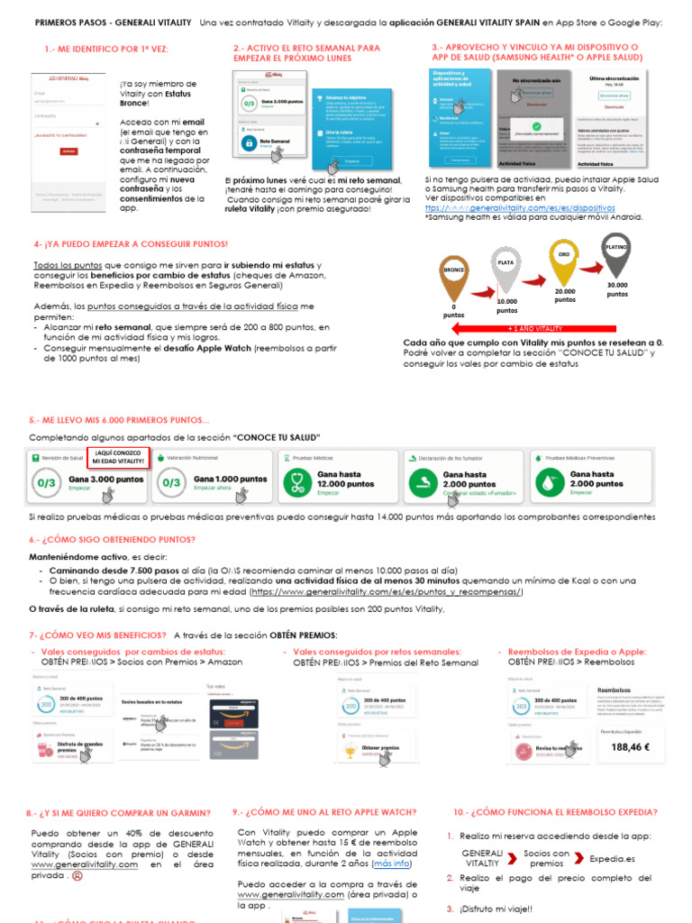 Guia Primeros Pasos Vitality | PDF | Aplicación movil | Google Play
