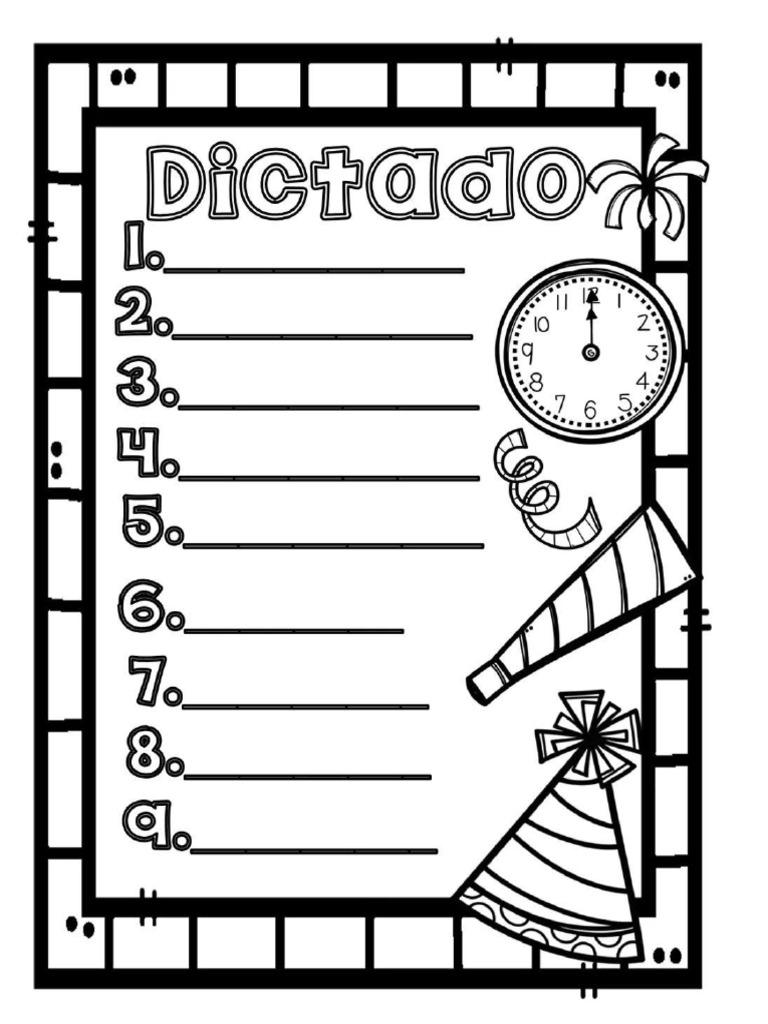 Hoja para Dictado | PDF