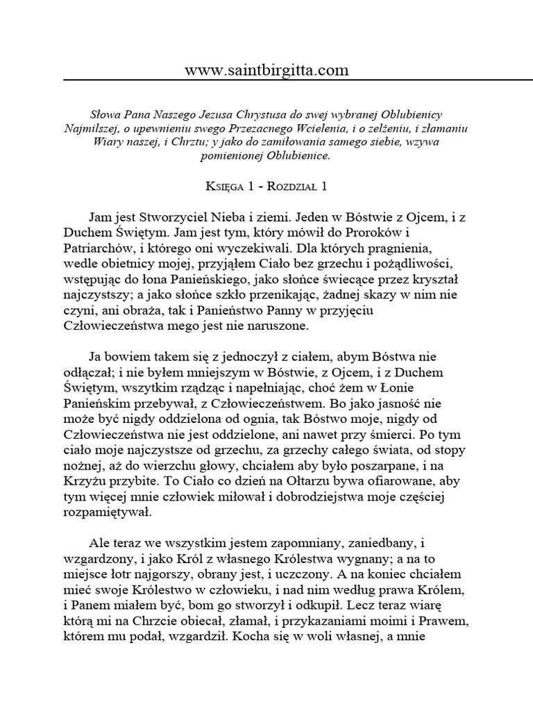 Objawienia - Ksiega 1-8 | PDF