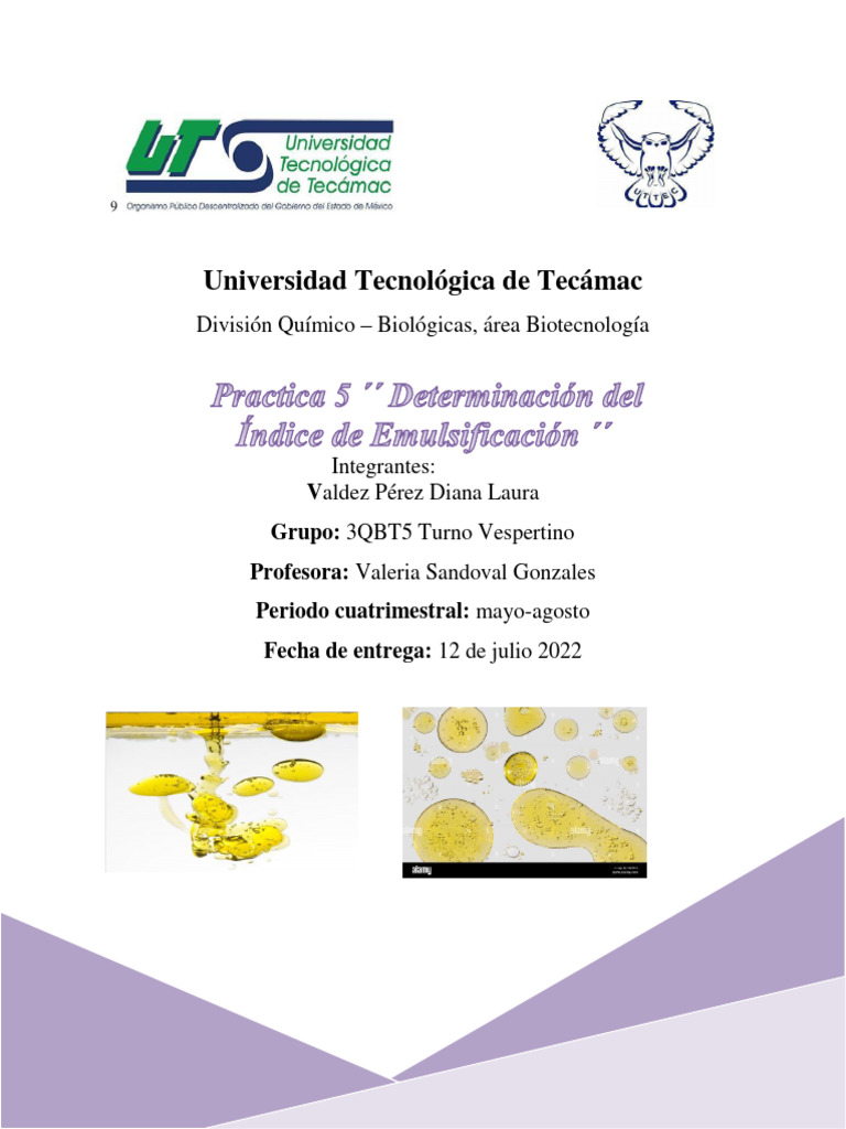 Practica 5 | PDF | Bilis | Lípido