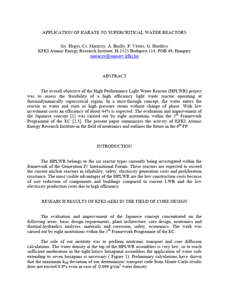 Maraczy@sunserv Kfki Hu | PDF | Nuclear Reactor | Nuclear Power