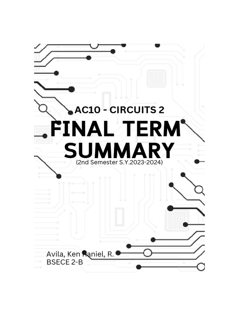 Final Term Summary - 20240606 - 103104 - 0000 | PDF
