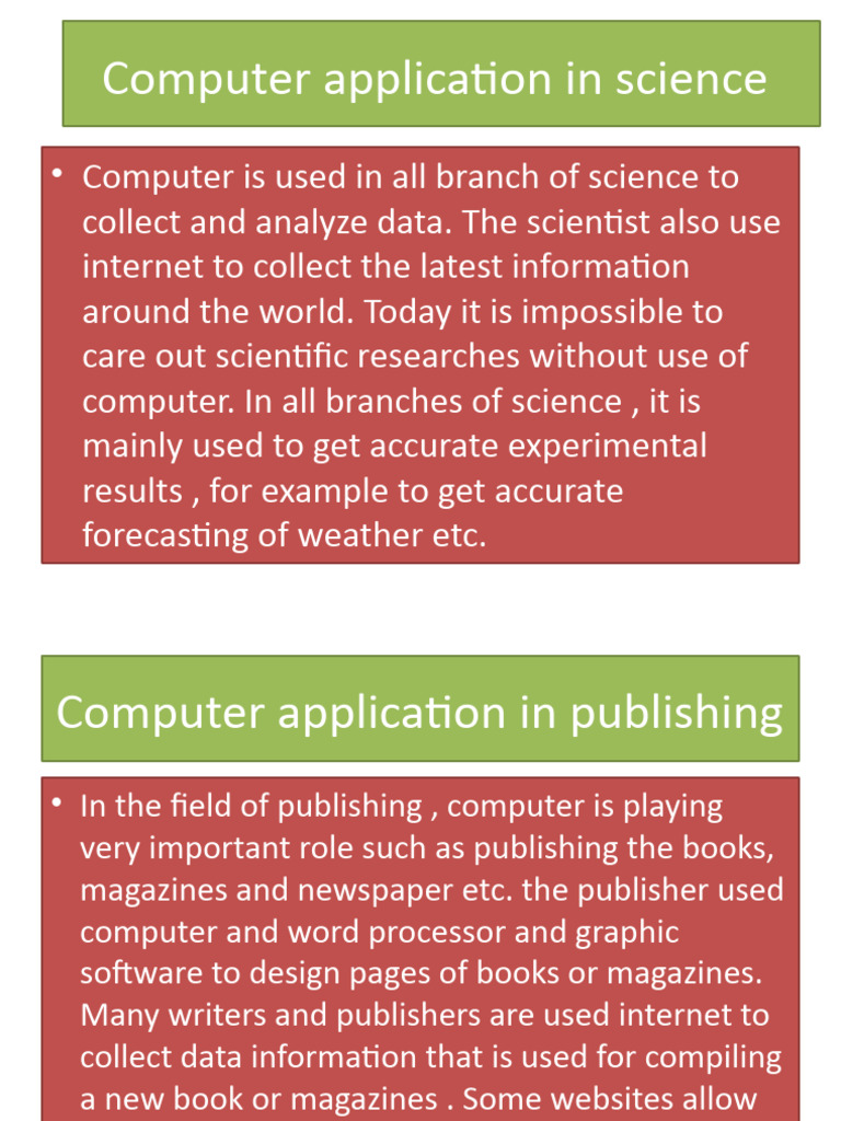 Computer Application | PDF | Health Care | Engineering
