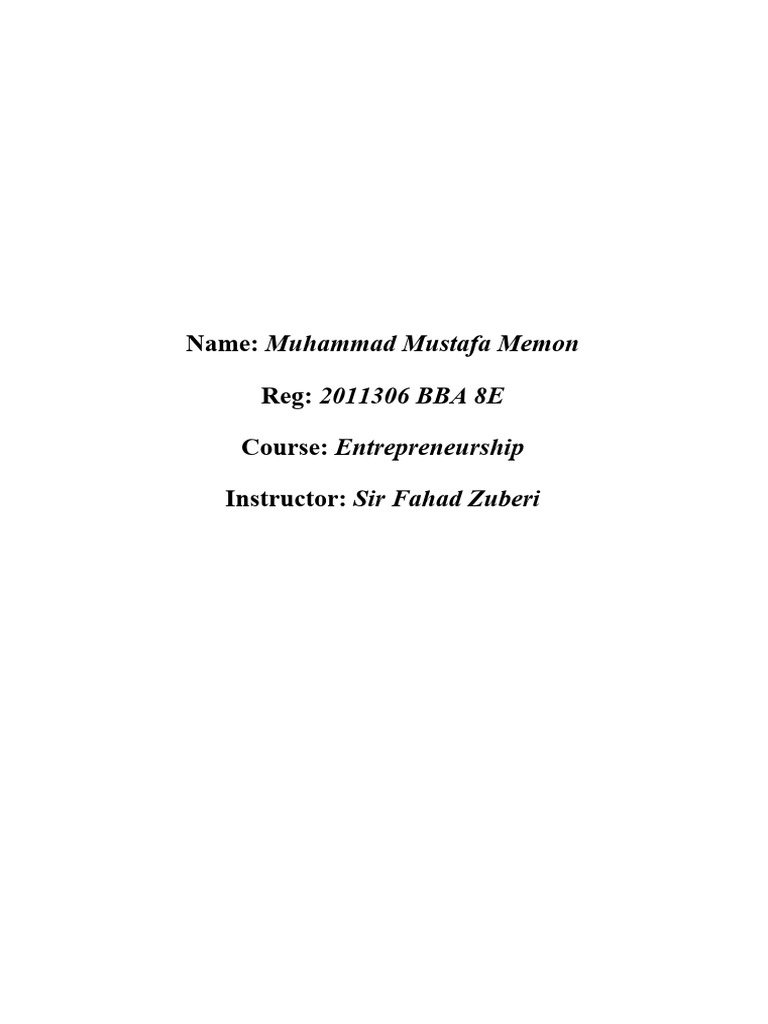 Muhammad Mustafa Memon's Gift of Talent Management | PDF ...