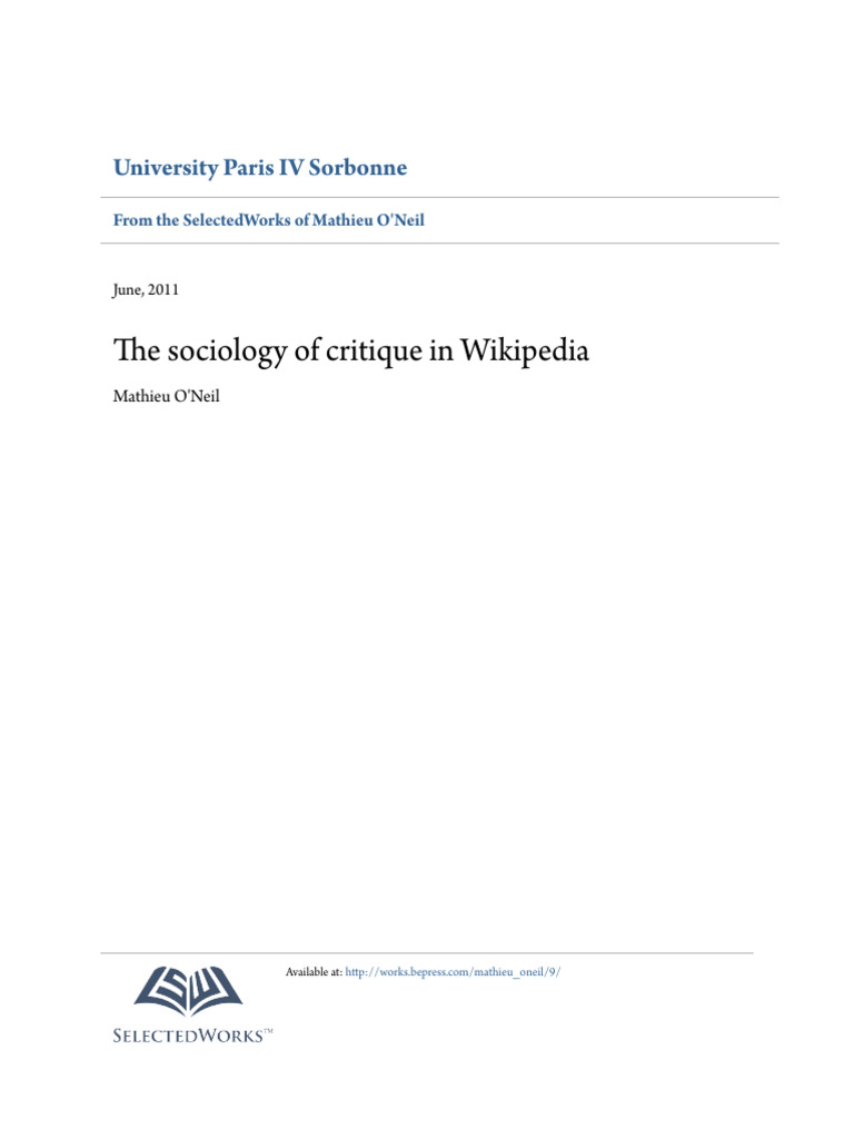 document | PDF | Expert | Wikipedia