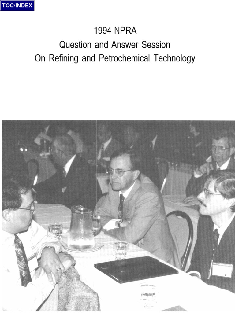 NPRA 1994 Q&A on Refining Tech | PDF | Oil Refinery | Petroleum