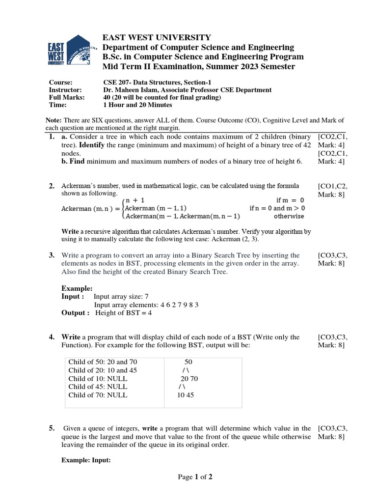 mid 2222222 | Download Free PDF | Applied Mathematics | Algorithms