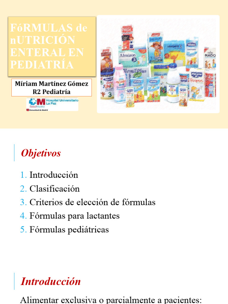 FORMULAS DE NUTRICION ENTERAL EN PEDIATRIA | Descargar gratis PDF ...