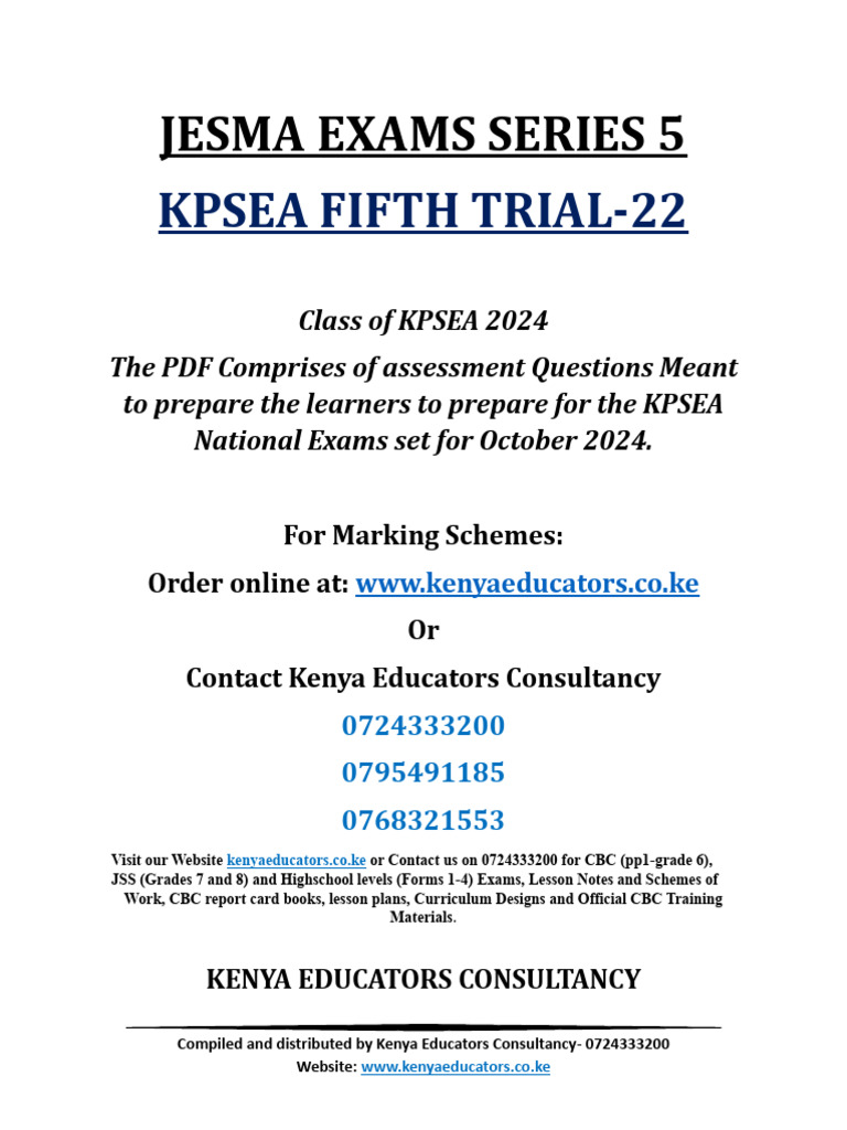 Grade 6 Jesma 005 Exams | PDF | Finance & Money Management