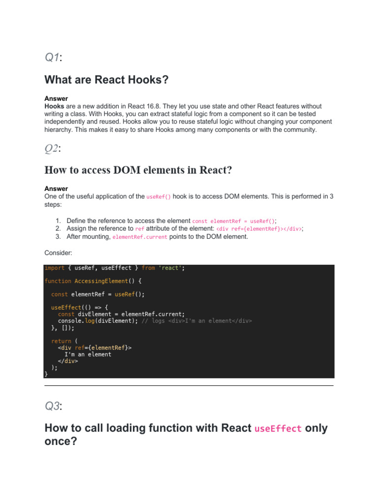 React Hooks: Comprehensive Guide | PDF | Computer Programming | Computer Engineering