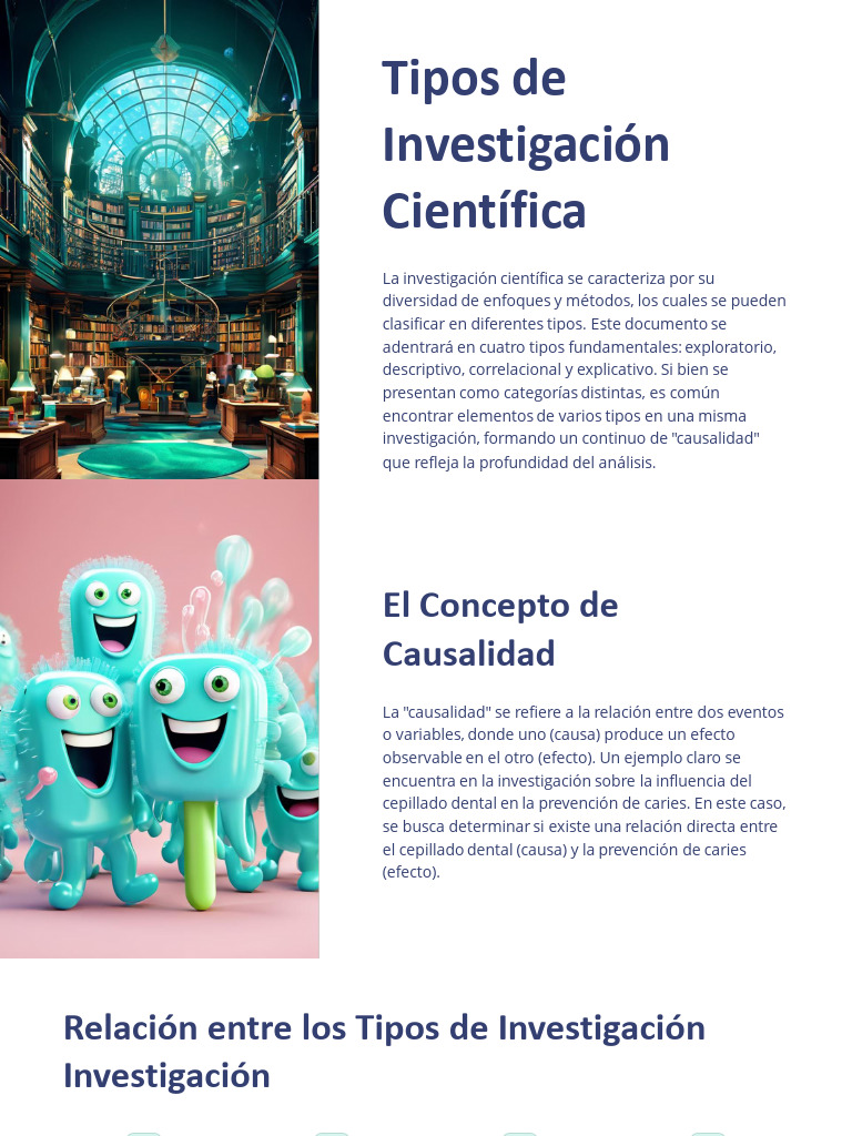 Tipos de Investigacion Cientifica | PDF | Experimentar | Causalidad